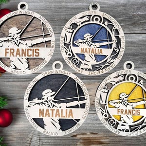 Personalized ARCHERY Ornament Male or Female Custom Name Gift - Etsy