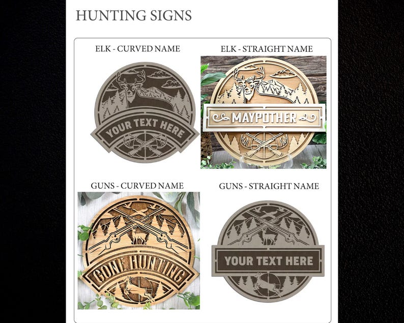 Personalized Gone Hunting Sign Custom Name Hunting Plaques Hunting Gift ...