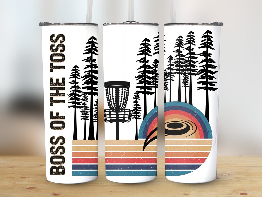 DISC Golf Toss BOSS Retro Stainless Steel Custom 20oz Tumbler - Etsy