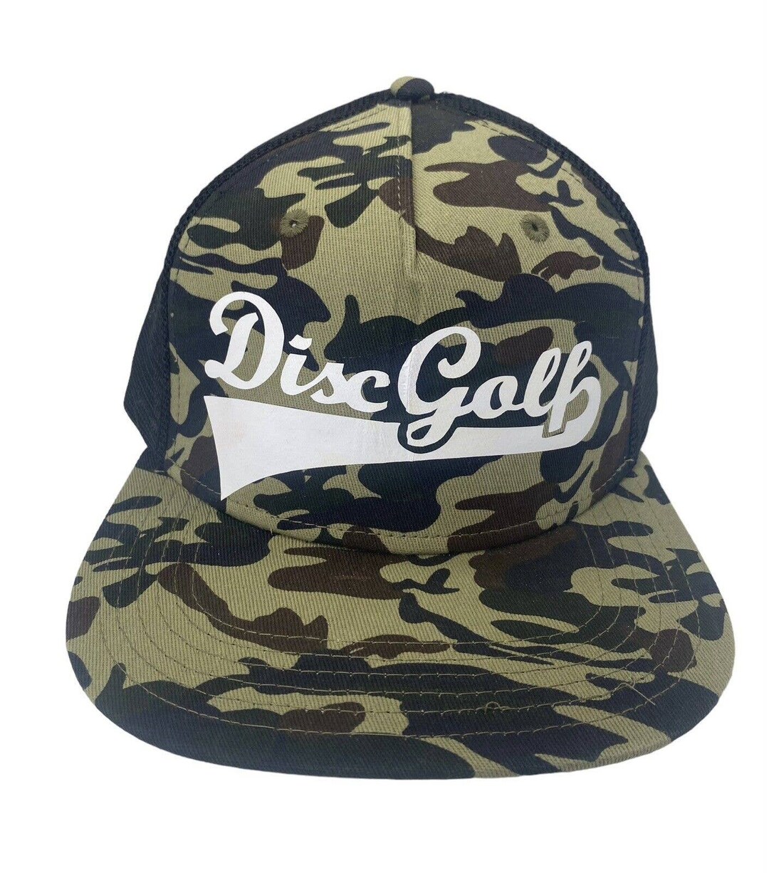Disc Golf DISCGOLF BASEBALL Logo Hat Trucker Cap Snap Back Disc Golf ...