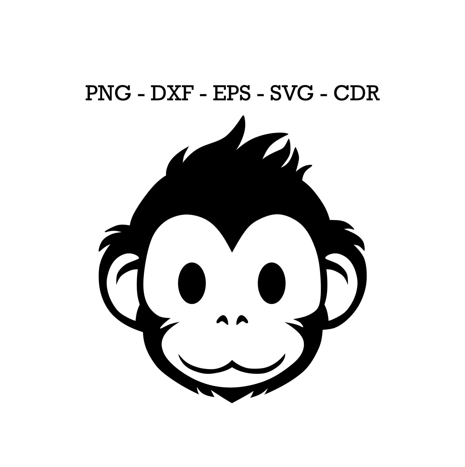 Monkey SVG Instant Download Monkey Clip Art Baby Monkey Svg - Etsy