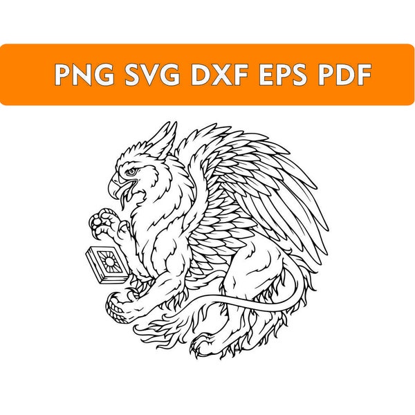 Griffin Svg - Etsy