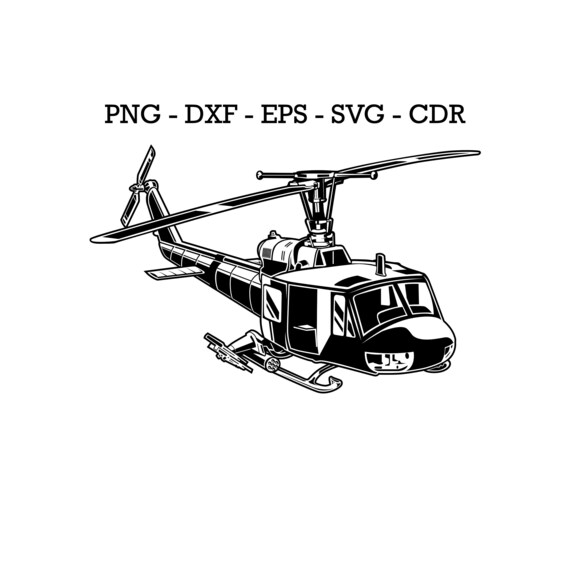 Free Huey Helicopter Clipart