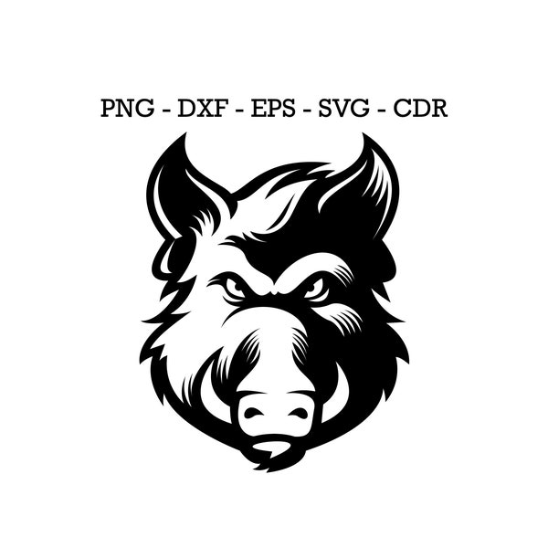 Wild Boar Silhouette - Etsy