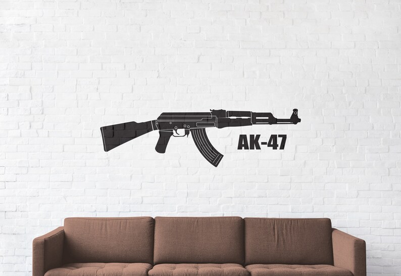 AK 47 DXF Akm Gun SVG Shirt Design Digital Cut Files - Etsy
