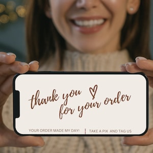 Business Thank You Card, Gift for Customer, Packaging Insert Note, Etsy ...