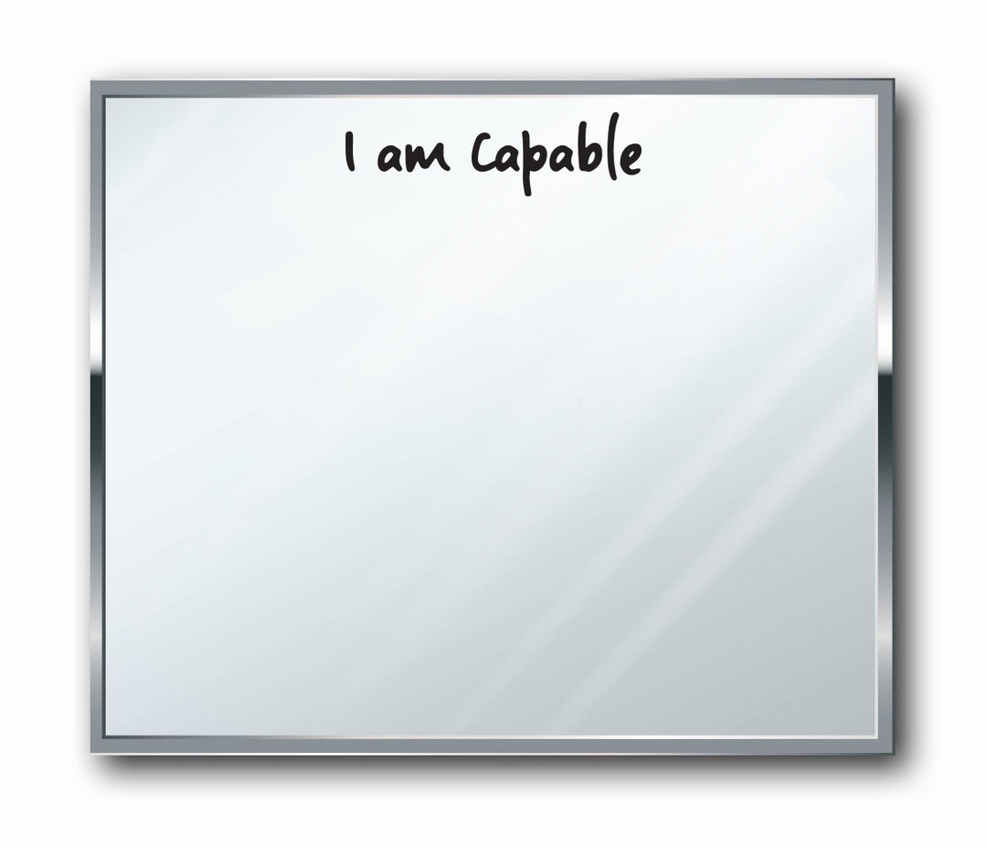I Am Capable-inspirational Mirror Decals Wall Decals Peel & Stick i Am ...