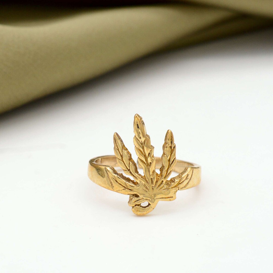Silver Marijuana Leaf Ring Men, Cannabis Ring Silver, Marijuana Ring ...