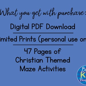 Bible Preschooler Printable - Easy Mazes for Kids - Christian Activity ...