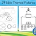 Bible Preschooler Printable - Tracing Cutting Shapes Lines - Christian ...