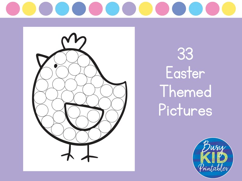 Easter Dot Marker Printable Activity - Dab a Dot Coloring Pages for ...