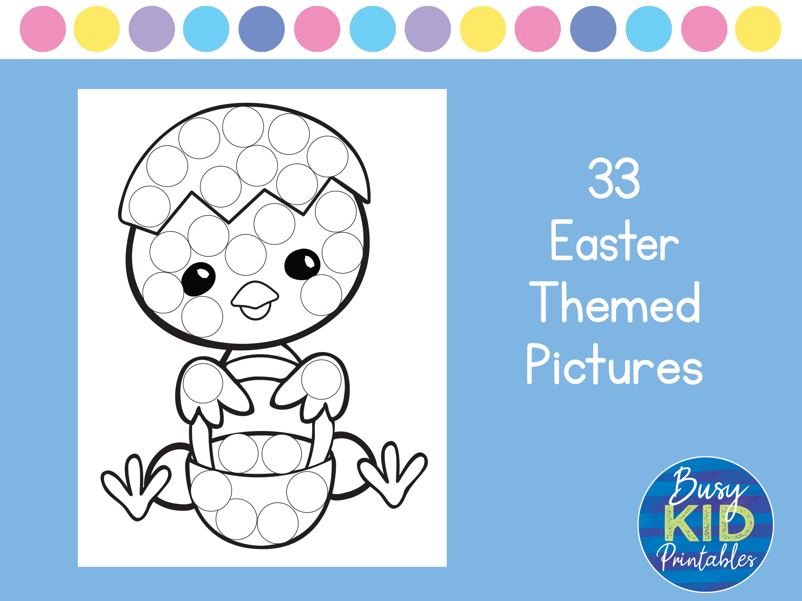 Easter Dot Marker Printable Activity - Coloring Pages for Toddler and ...