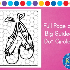 Ballerina Dot Marker Printable Cute Dab a Dot Ballet Coloring Pages for ...