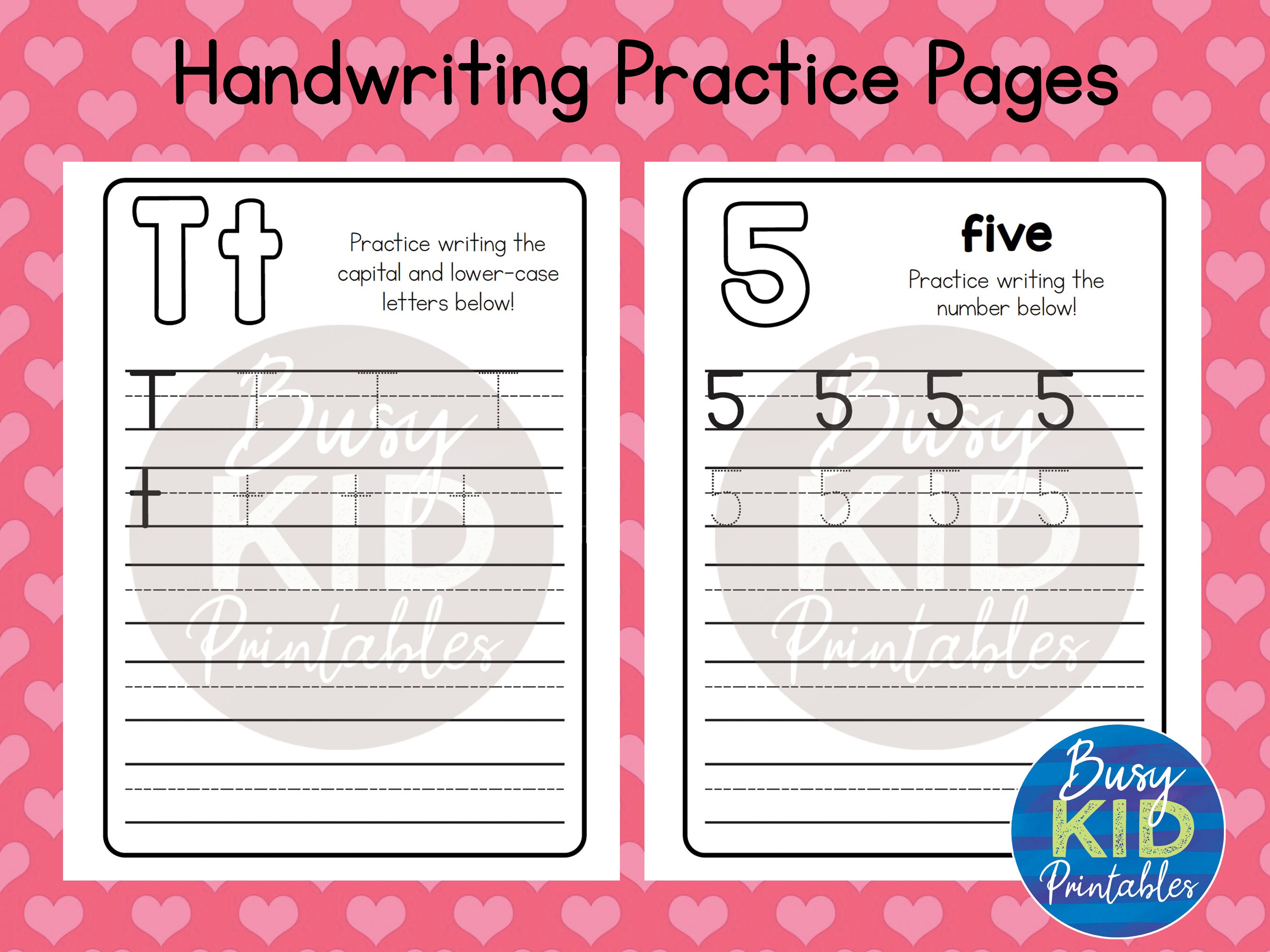 Christian Valentine's Day Preschooler Printable - Letters and Numbers ...