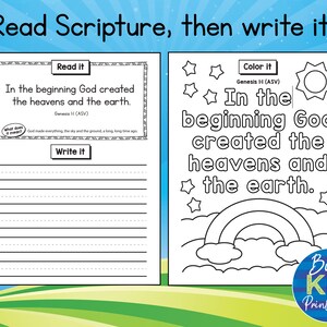 Bible Memory Verses Printable - Handwriting and Coloring - Christian ...
