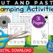Camping Fun Scissor Skills Printable Cute Cut and Paste Activity Pages ...