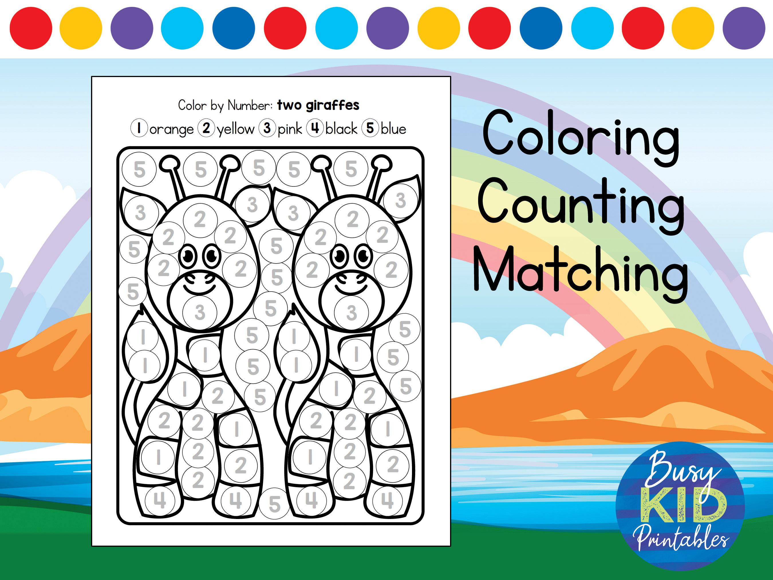 Noah's Ark Bible Story Dot Marker Printable - Christian Dab a Dot ...