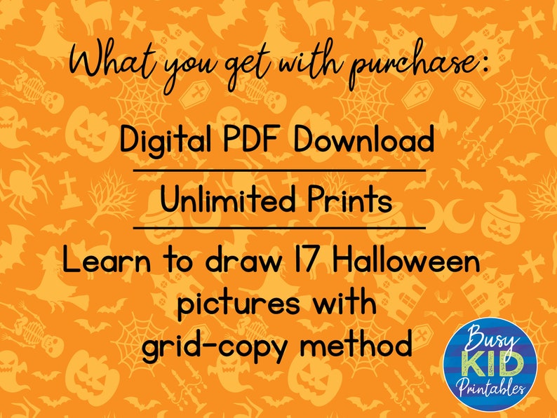 Halloween How to Draw Printable Simple Tracing and Drawing Activity ...