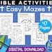 Bible Preschooler Printable Easy Mazes for Kids Christian Activity ...