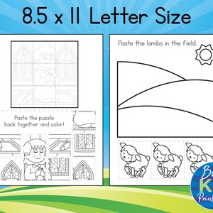Bible Preschooler Printable - Tracing Cutting Shapes Lines - Christian ...