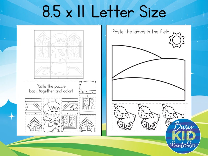 Bible Preschooler Printable - Tracing Cutting Shapes Lines - Christian ...