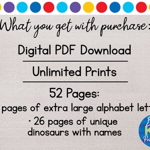 Dinosaur Dot Marker Printable - Alphabet Dot Letters - ABC Dab a Dot ...