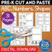 Prek Scissor Skills Printable - Cut and Paste Activity Pages for ...