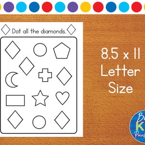 Preschool Skills Dot Marker Printable - Learning Lines and Simple ...