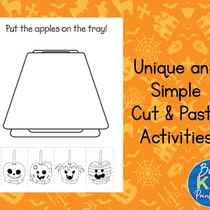 Halloween Scissor Skills Printable - Cute Cut and Paste Activity Pages ...