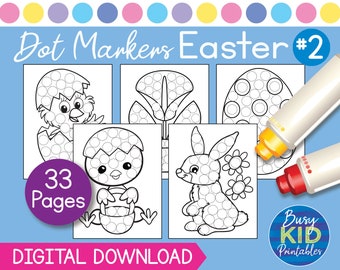Easter Dot Marker Pages for Preschool and Kindergarten - Etsy