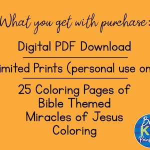 Miracles of Jesus Printable - Bible Coloring - Christian Activity Pages ...