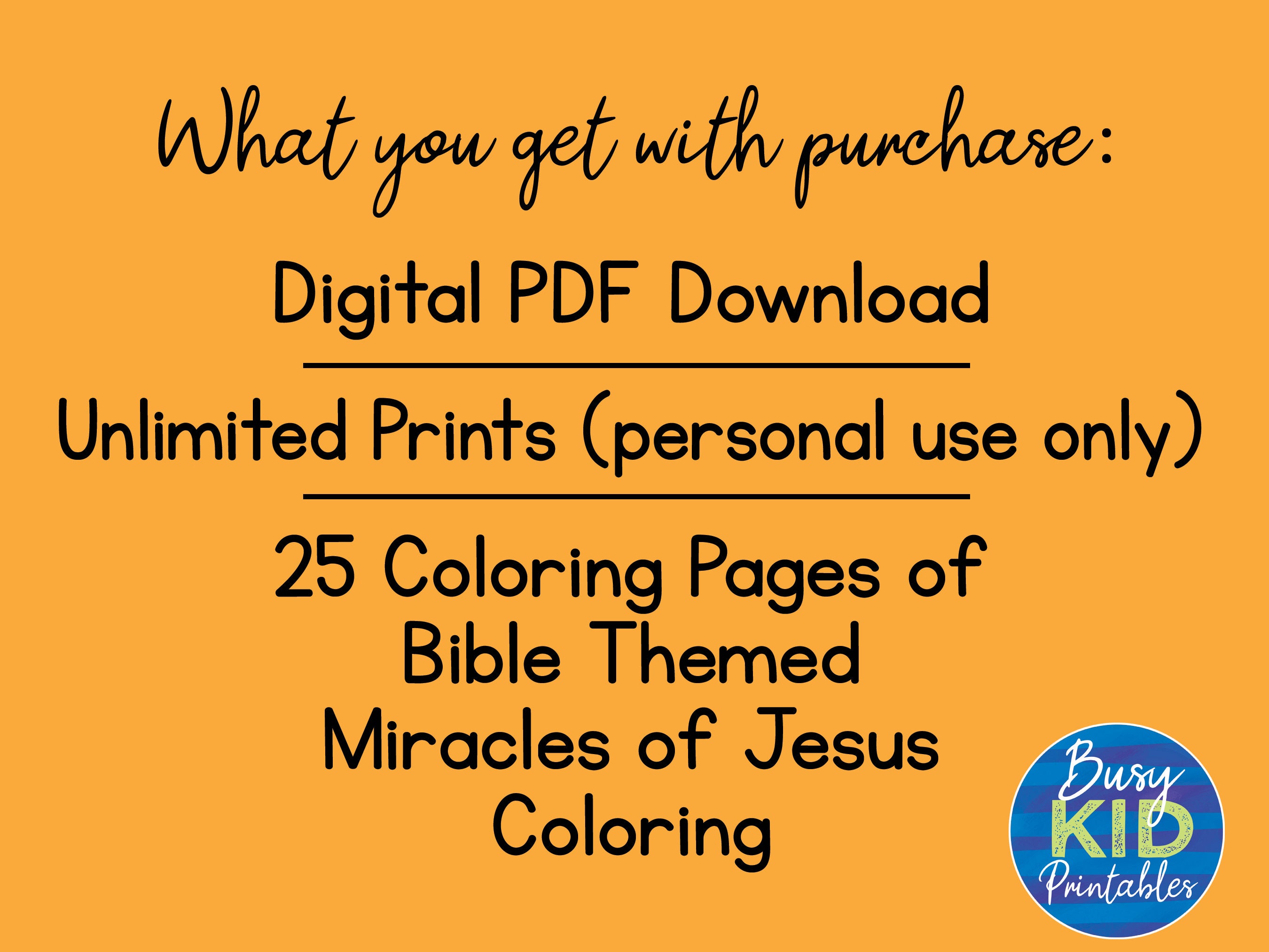 Miracles of Jesus Printable - Bible Coloring - Christian Activity Pages ...