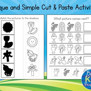 Bible Preschooler Printable - Tracing Cutting Shapes Lines - Christian ...