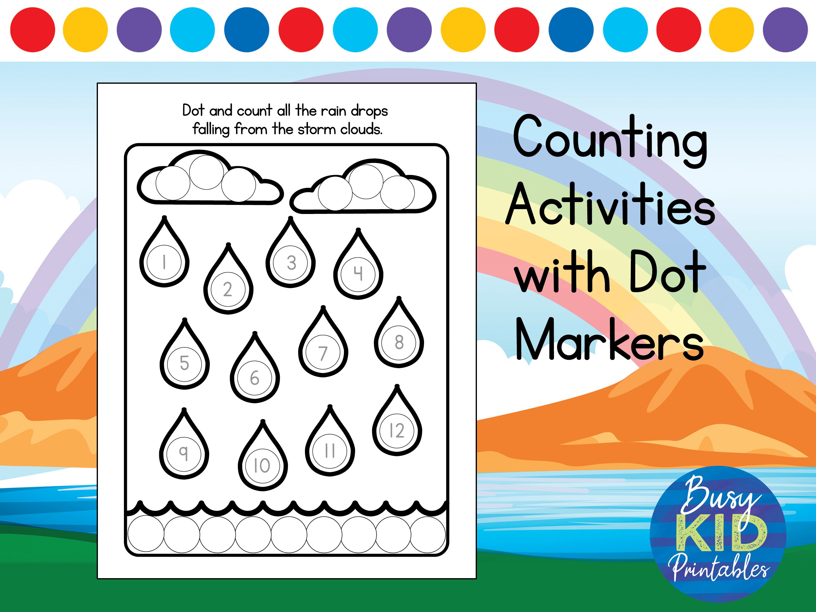 Noah's Ark Bible Story Dot Marker Printable - Christian Dab a Dot ...