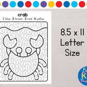 Color by Number Dot Marker Printable - Number Learning Dab a Dot ...