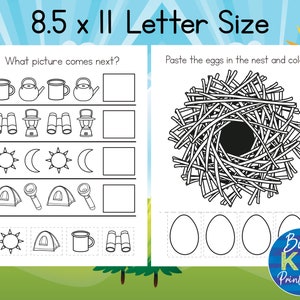 Camping Fun Scissor Skills Printable - Cute Cut and Paste Activity ...