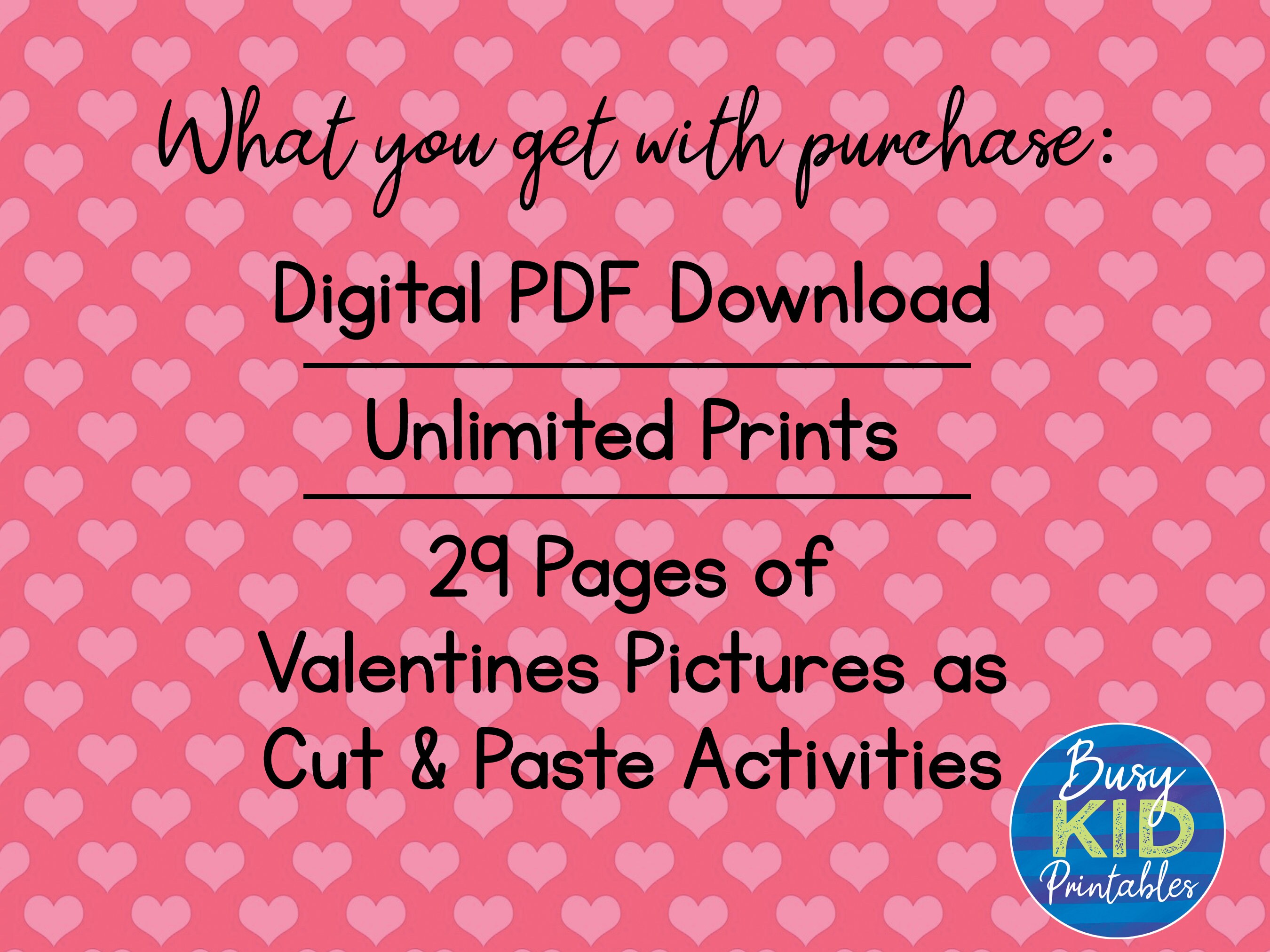 Valentine's Day Preschooler Printable - Tracing Cutting Shapes Lines ...