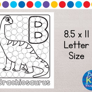 Dinosaur Dot Marker Printable - Alphabet Dot Letters - ABC Dab a Dot ...