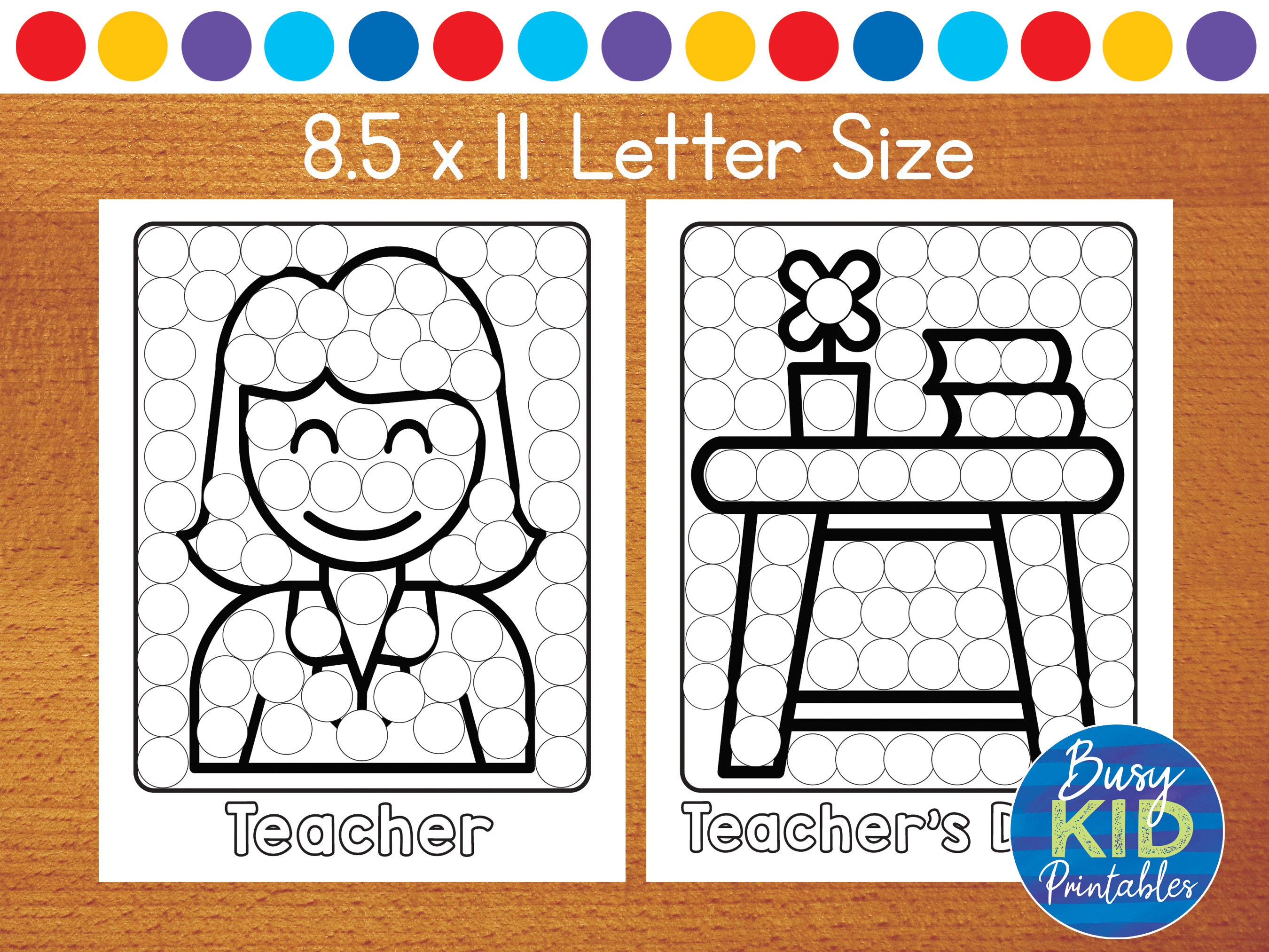Preschool Classroom Dot Marker Printable - Dab a Dot Coloring Pages for ...