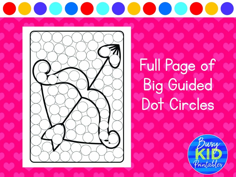 Dot Marker Printable - Valentine's Day Dab a Dot Coloring Pages for ...
