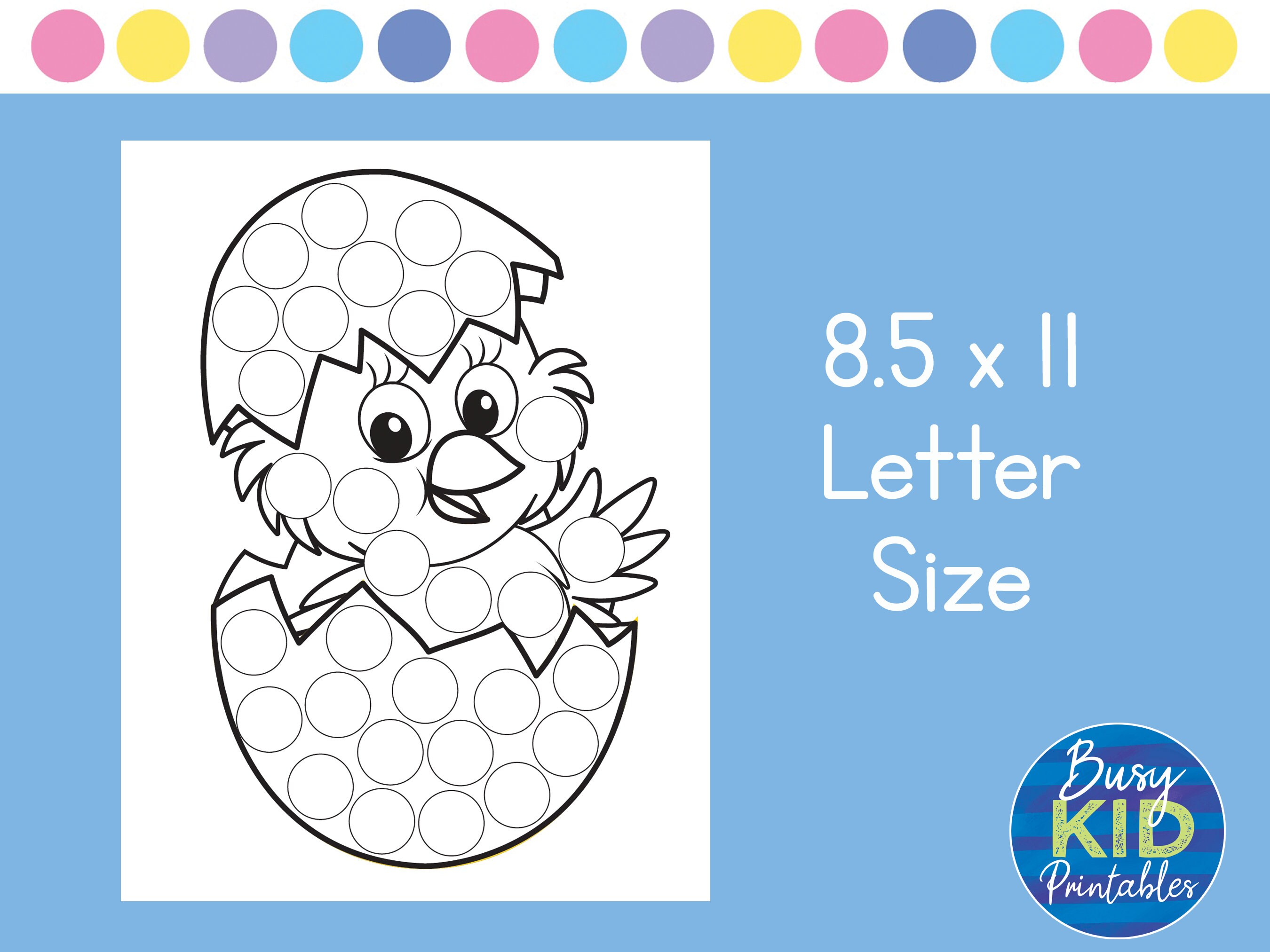 Easter Dot Marker Printable Activity - Coloring Pages for Toddler and ...