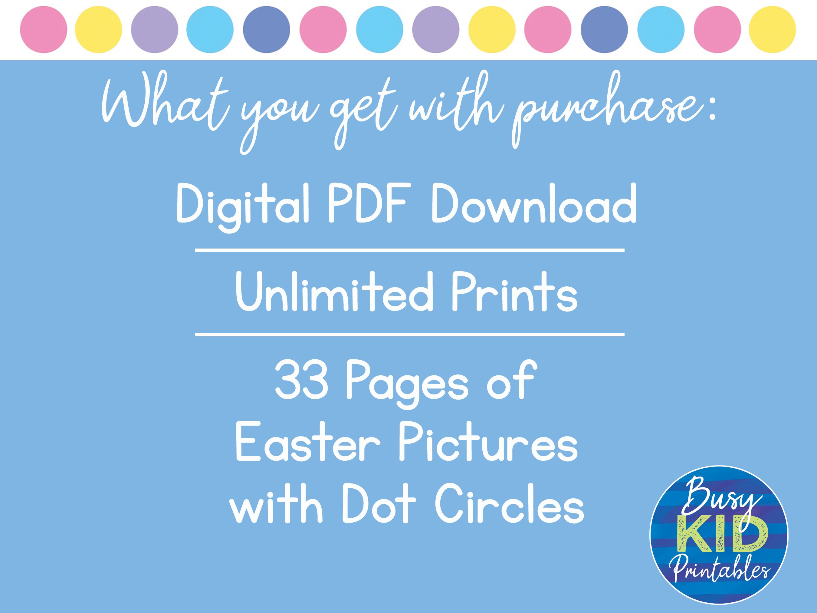 Easter Dot Marker Printable Activity - Coloring Pages for Toddler and ...