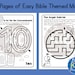 Bible Preschooler Printable - Easy Mazes for Kids - Christian Activity ...