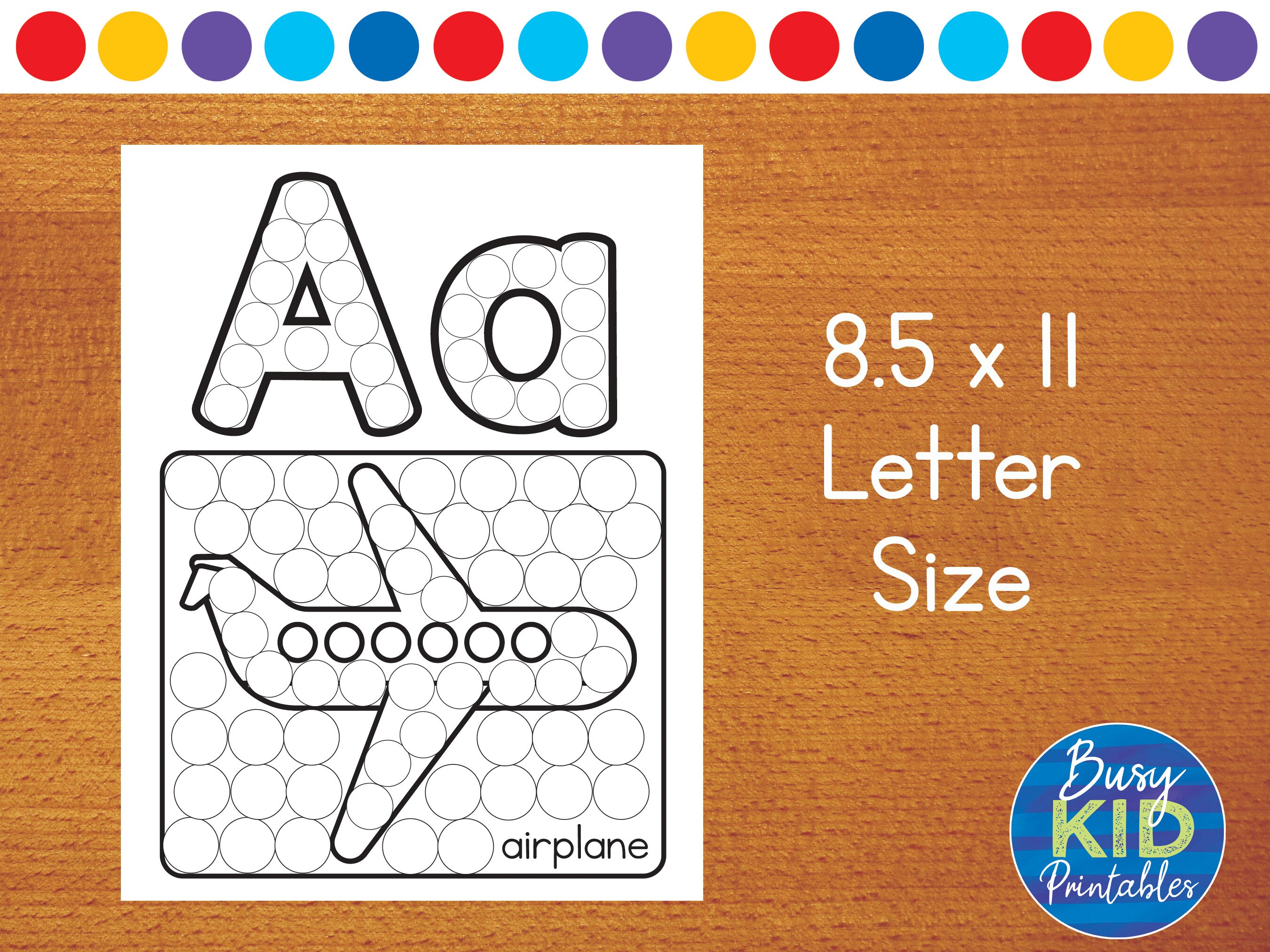Preschool Skills Dot Marker Printable - Alphabet Letters and Numbers ...