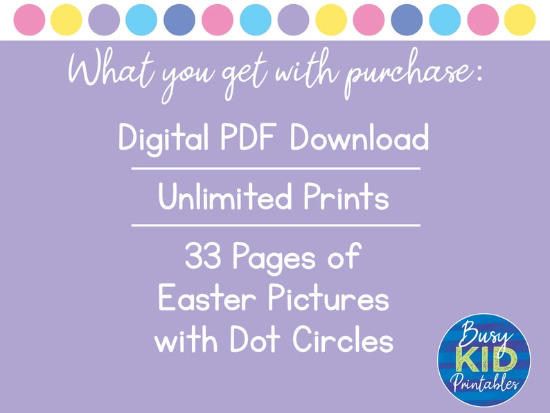 Easter Dot Marker Printable Activity - Dab a Dot Coloring Pages for ...