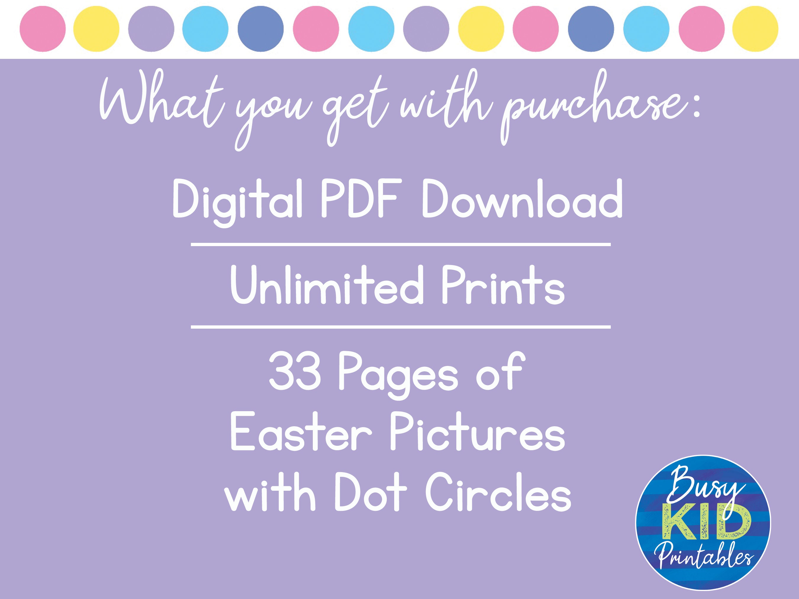 Easter Dot Marker Printable Activity - Dab a Dot Coloring Pages for ...