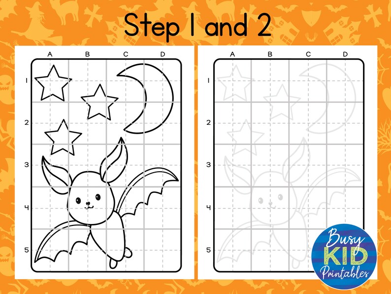 Halloween How to Draw Printable - Simple Tracing and Drawing Activity ...