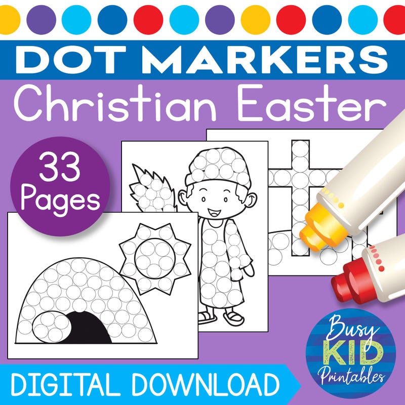 Christian Dot Coloring - Etsy UK