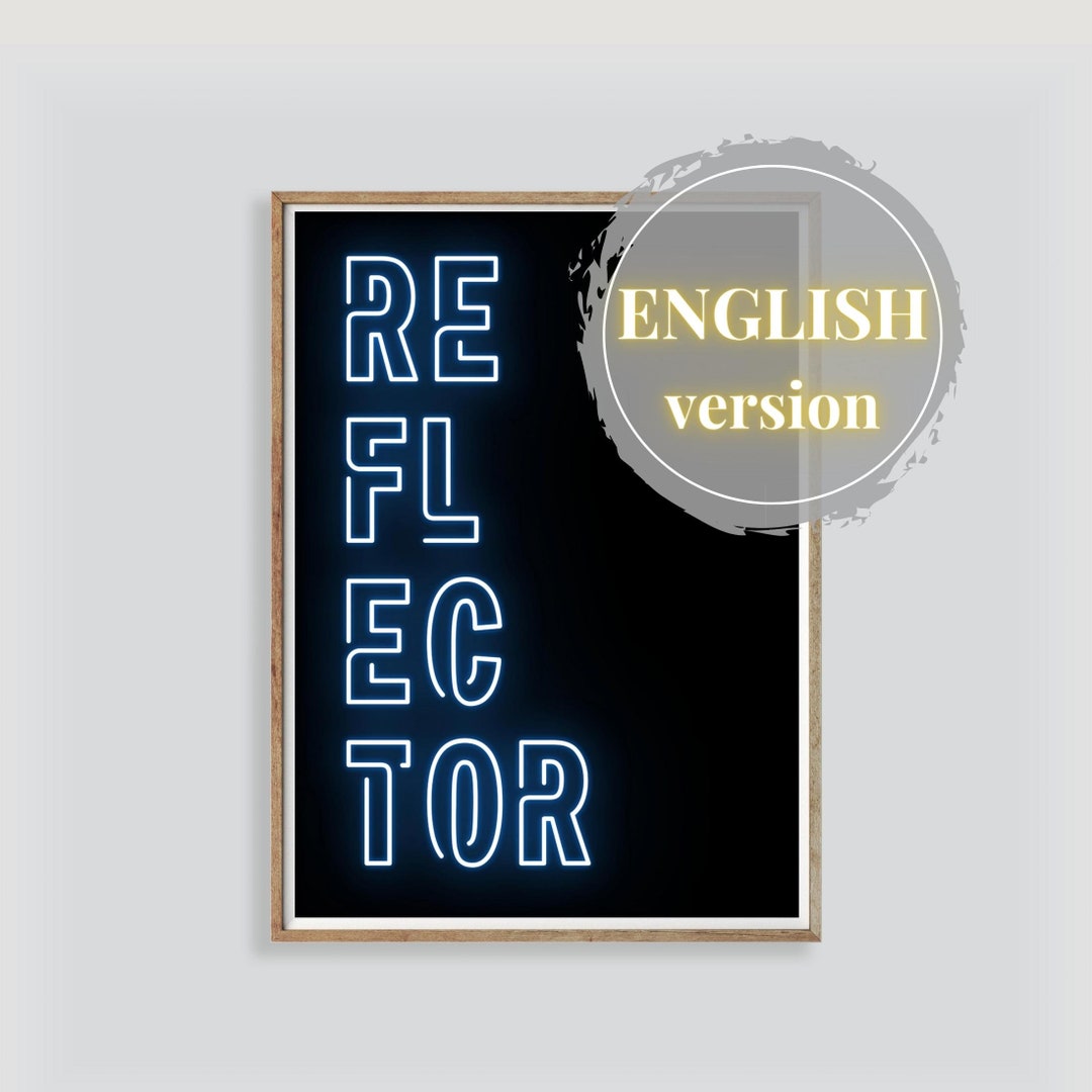 Art-print Neon reflector, Print File for Your Human Design Poster ...