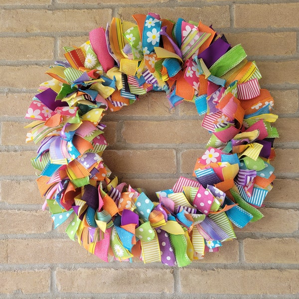 Ribbon Door Wreath - Etsy